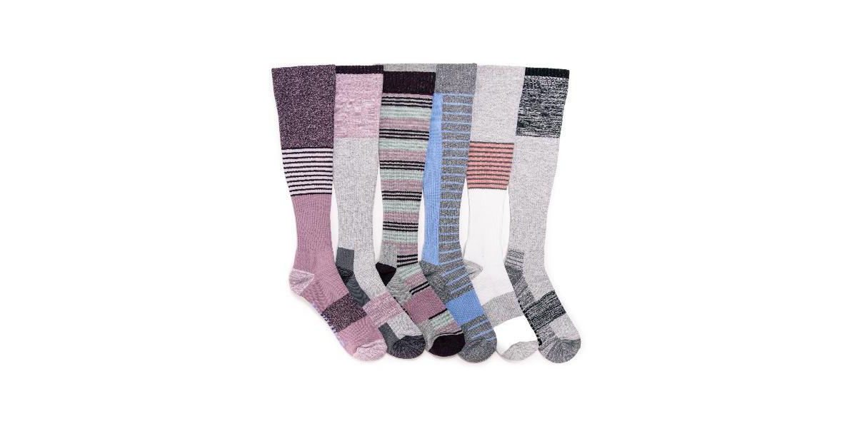 Click here for Muk Luks Womens 6 Pair Pack Compression Socks - Mu... prices
