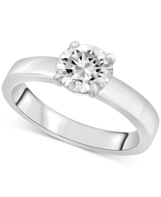 GSI Certified Diamond Solitaire Engagement Ring (1 ct. t.w.) in 14k ...