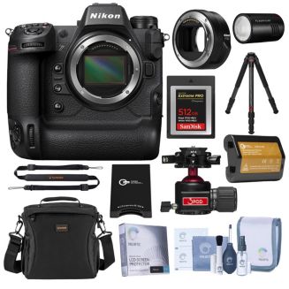 Nikon Z9 Mirrorless Camera with FTZ II Mount Adapter, Bundle with 512GB ...