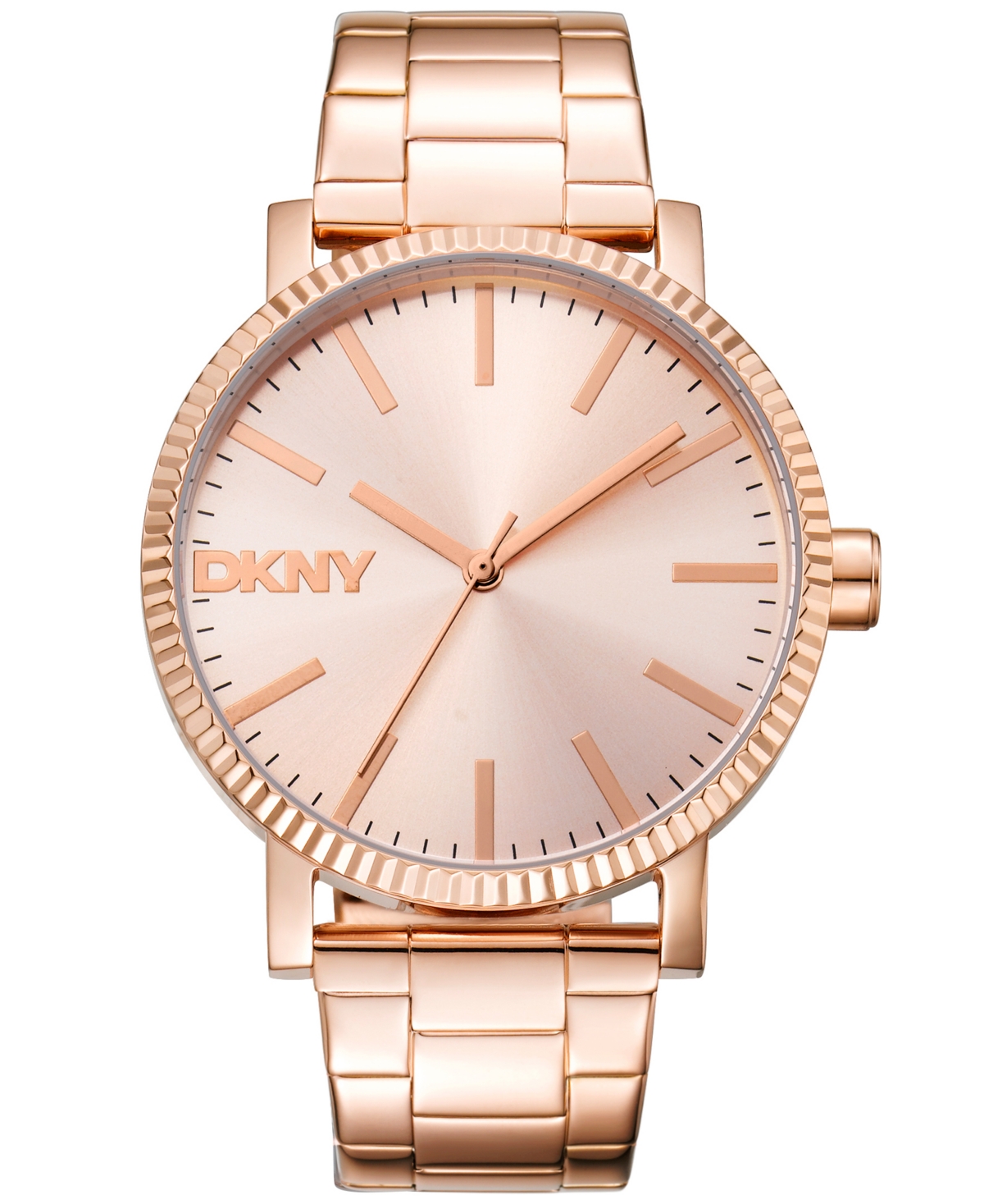 Click here for Dkny Womens Soho Maxi Rose Gold-Tone Stainless Ste... prices