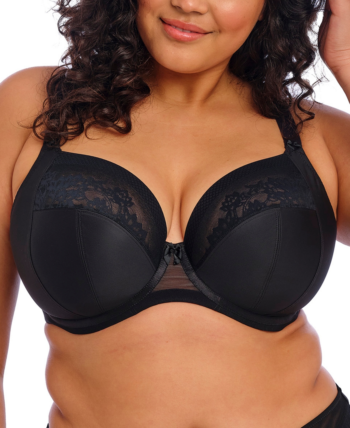 Click here for Elomi Plus Size Nerina Underwire Plunge Bra - Blac... prices
