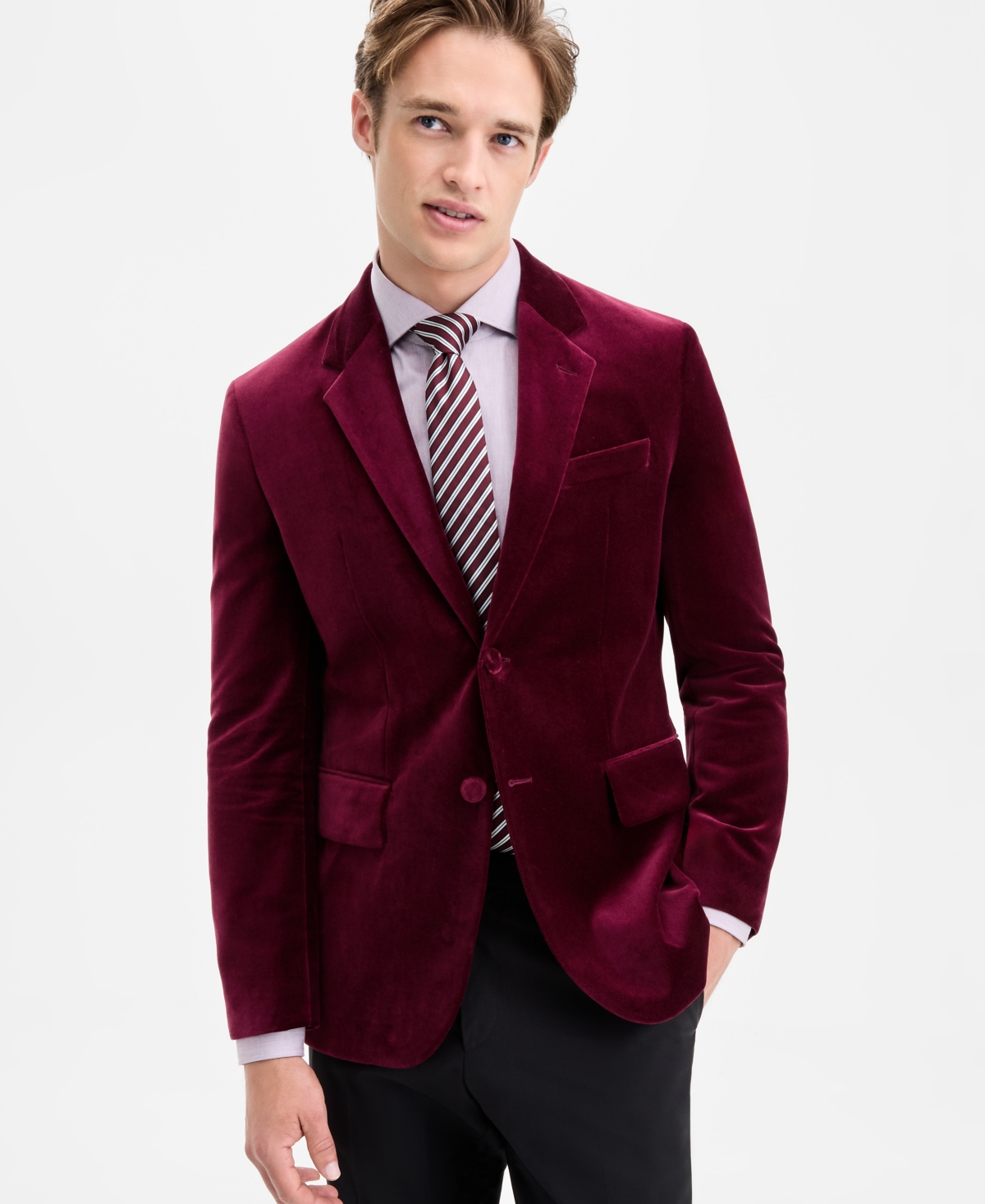 Click here for Hugo by Hugo Boss Mens Slim-Fit Solid Velvet Sport... prices