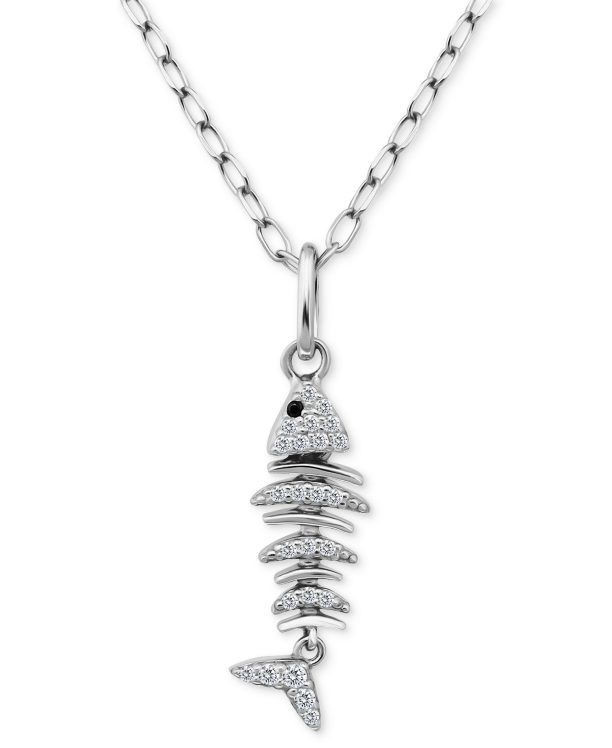 Click here for Giani Bernini Cubic Zirconia Fishbone Pendant Neck... prices
