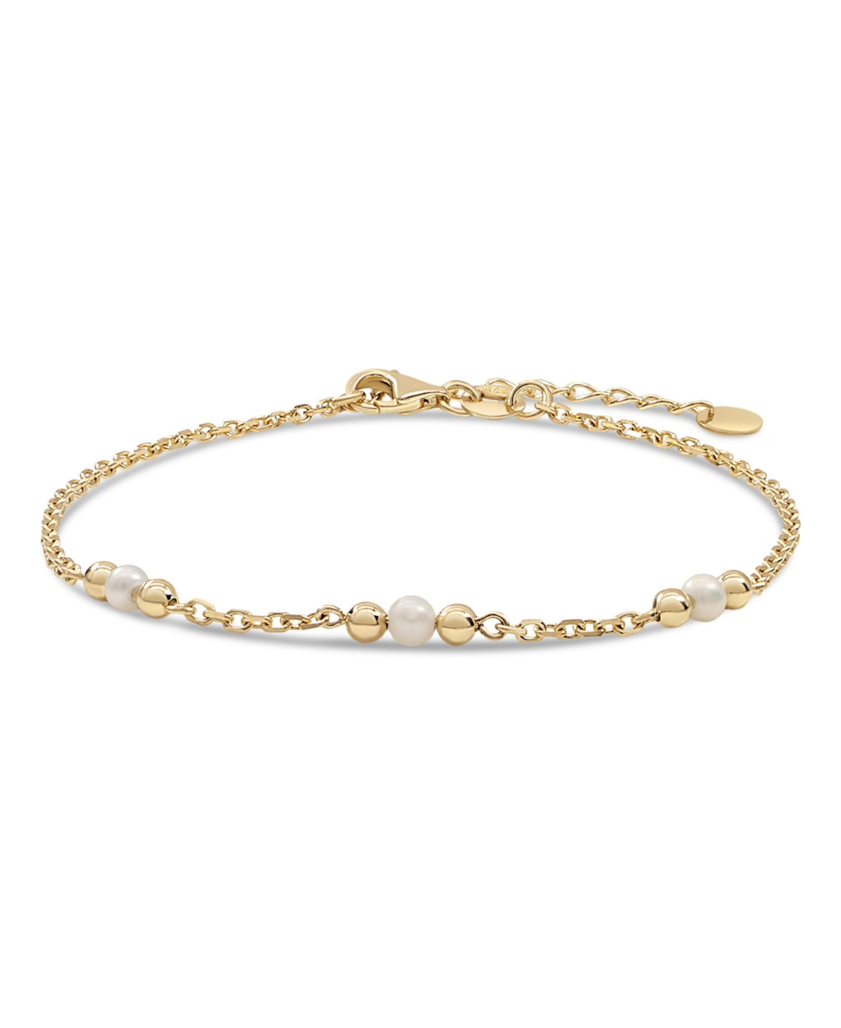 Click here for Devata Freshwater Pearl Chain Bracelet in 14K Gold... prices