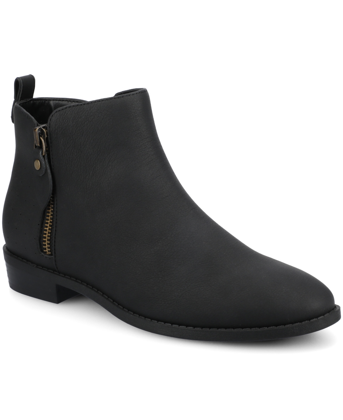 Click here for Journee Collection Womens Ellis Stacked Heel Booti... prices