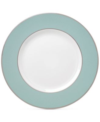 Brian Gluckstein by Lenox Clara Aqua Bone China Dinner Plate - Macy's