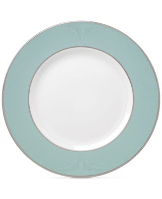 Brian Gluckstein by Lenox Clara Aqua Bone China Dinner Plate - Macy's