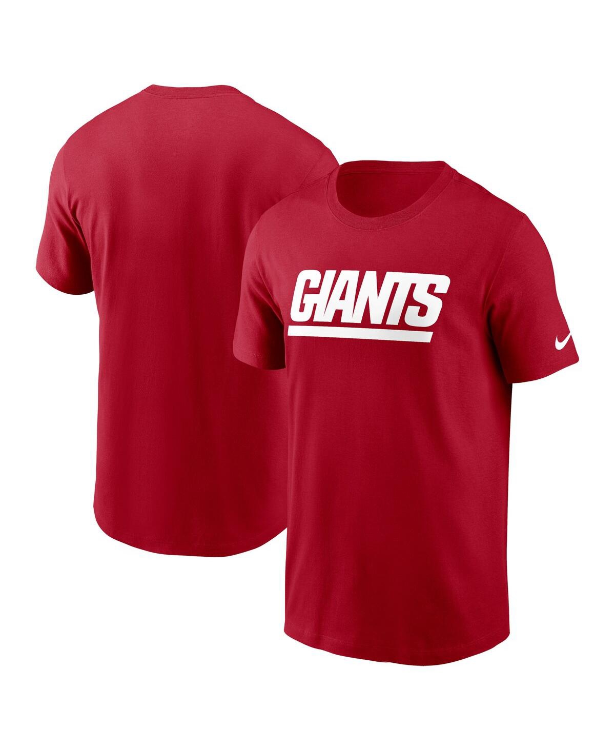 Click here for Nike Mens Red New York Giants Team Wordmark Essent... prices