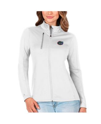 Antigua Women's White/Silver Florida Gators Generation Full-Zip Jacket ...
