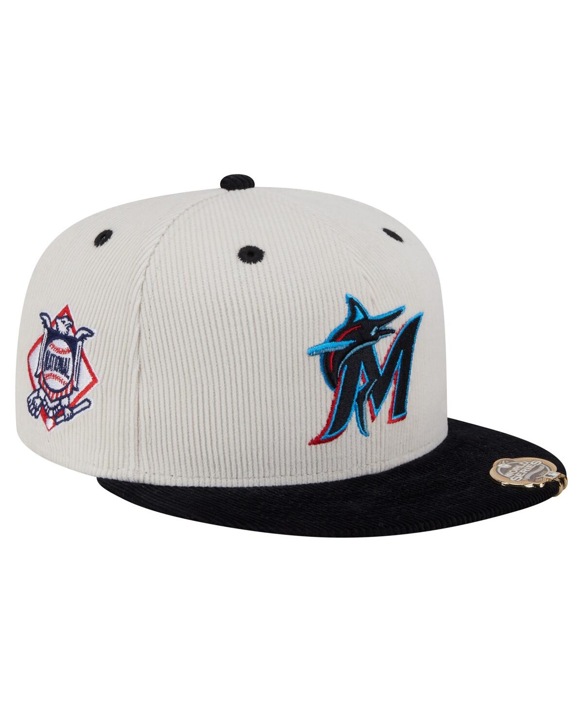 Click here for New Era Mens Cream/Black Miami Marlins Two-Tone Co... prices