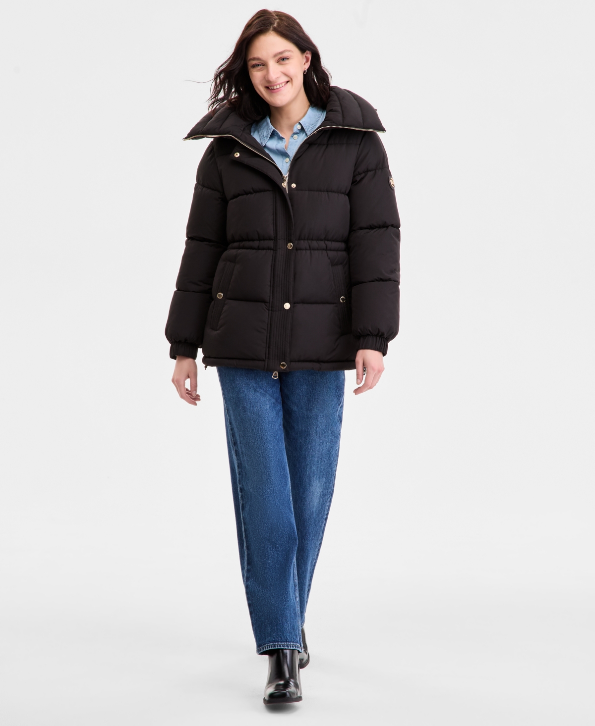 Click here for Michael Michael Kors Womens Hooded Anorak Puffer C... prices