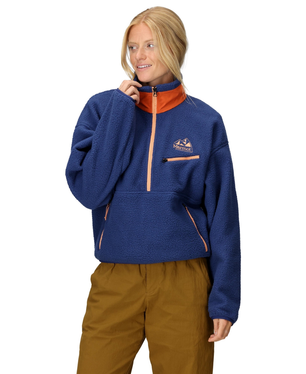 Click here for Marmot Womens Collared Zip-Front Fleece Sweatshirt... prices