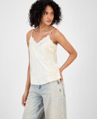 GUESS Women's Tullia Lace-Trim Camisole - Macy's