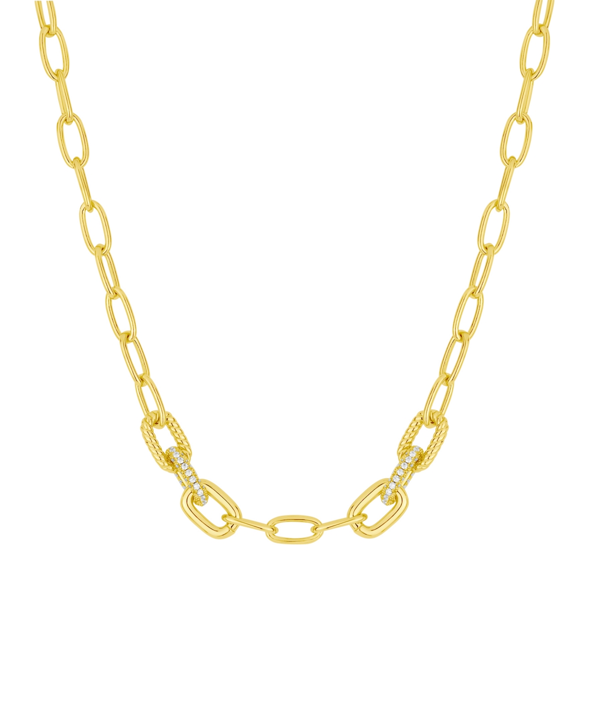 Click here for And Now This Cubic Zirconia Link Chain Necklace -... prices