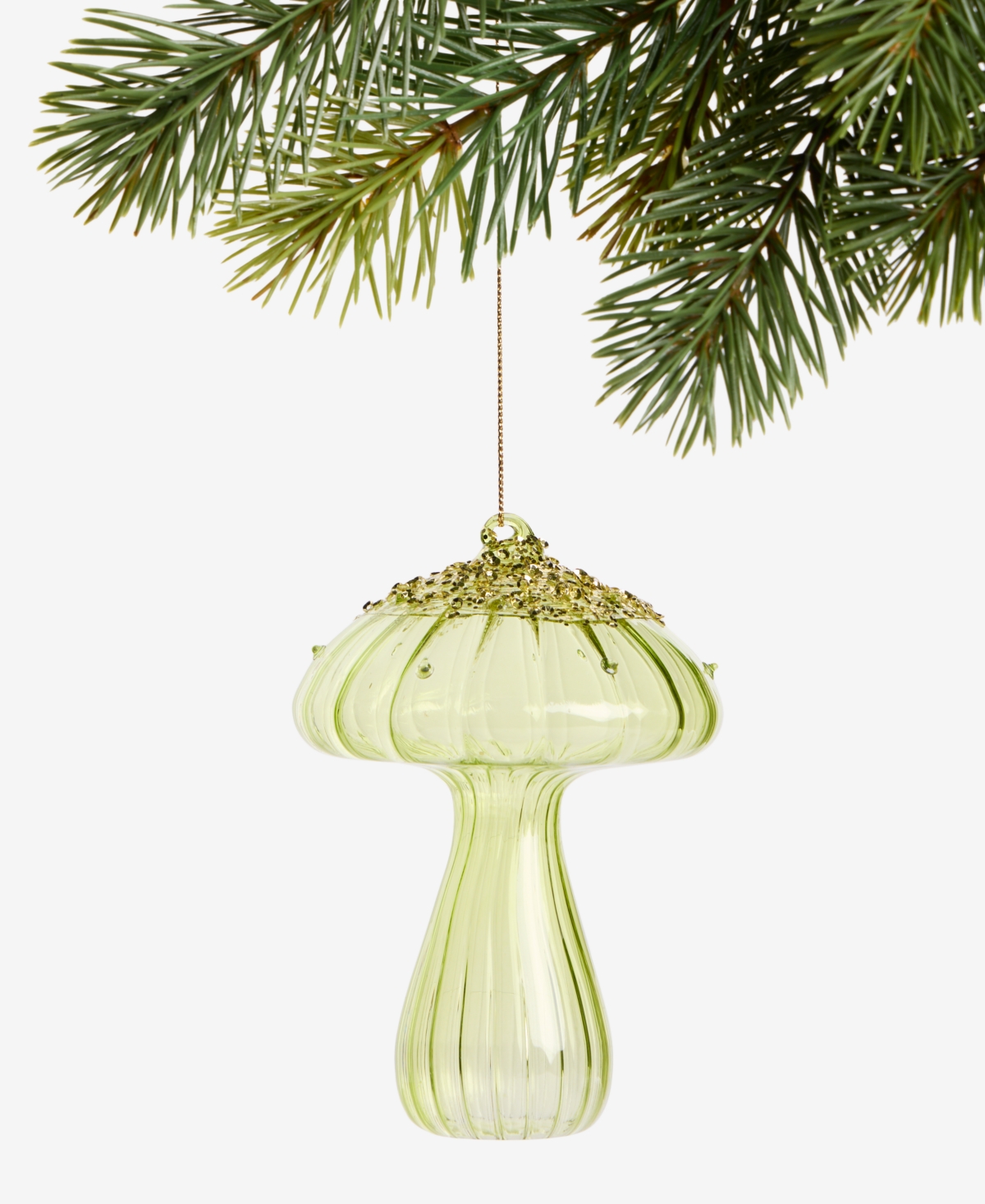 Click here for Holiday Lane Enchanted Forest Glass Mushroom Ornam... prices