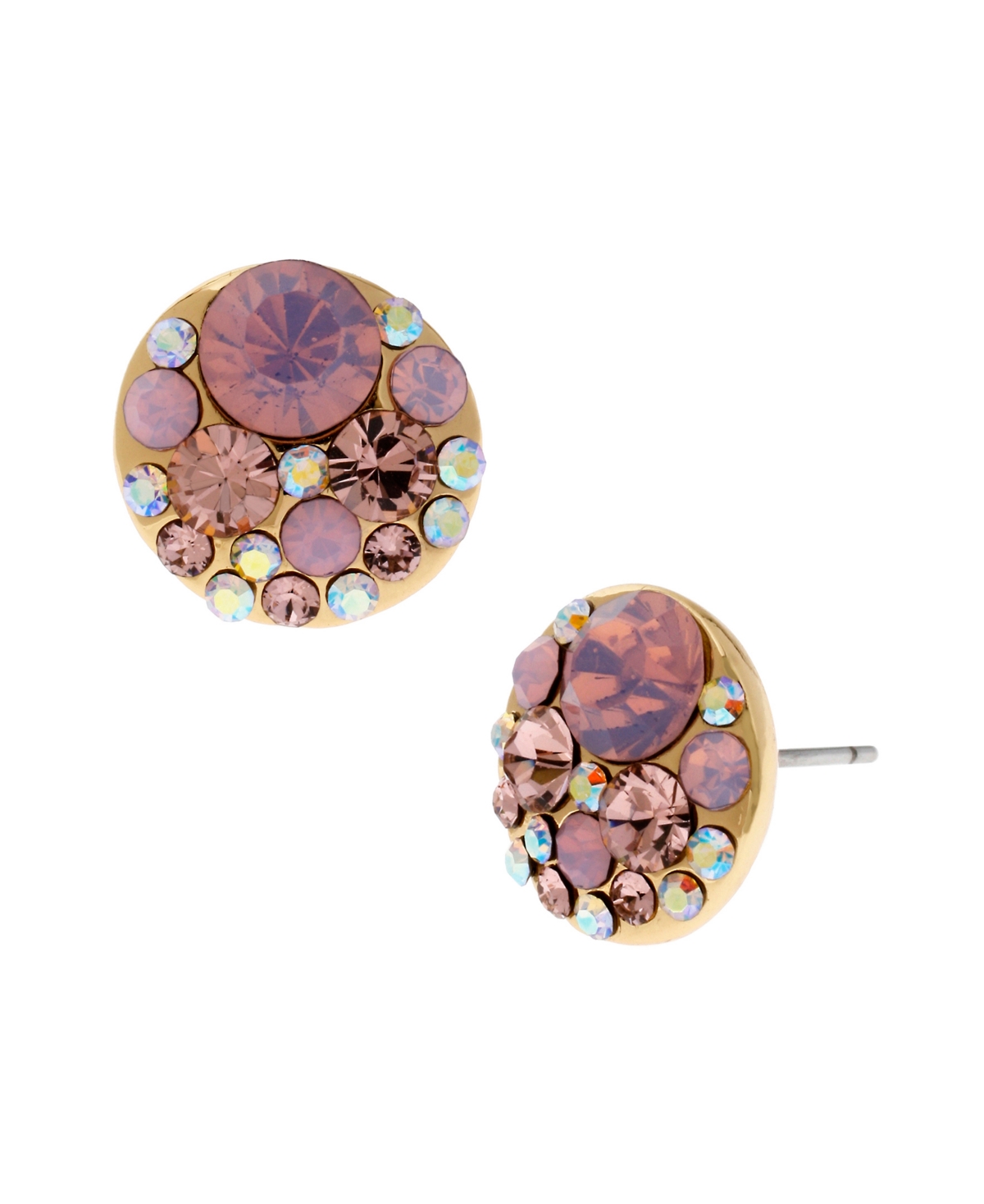 Click here for Betsey Johnson Faux Stone Disc Stud Earrings - Pin... prices