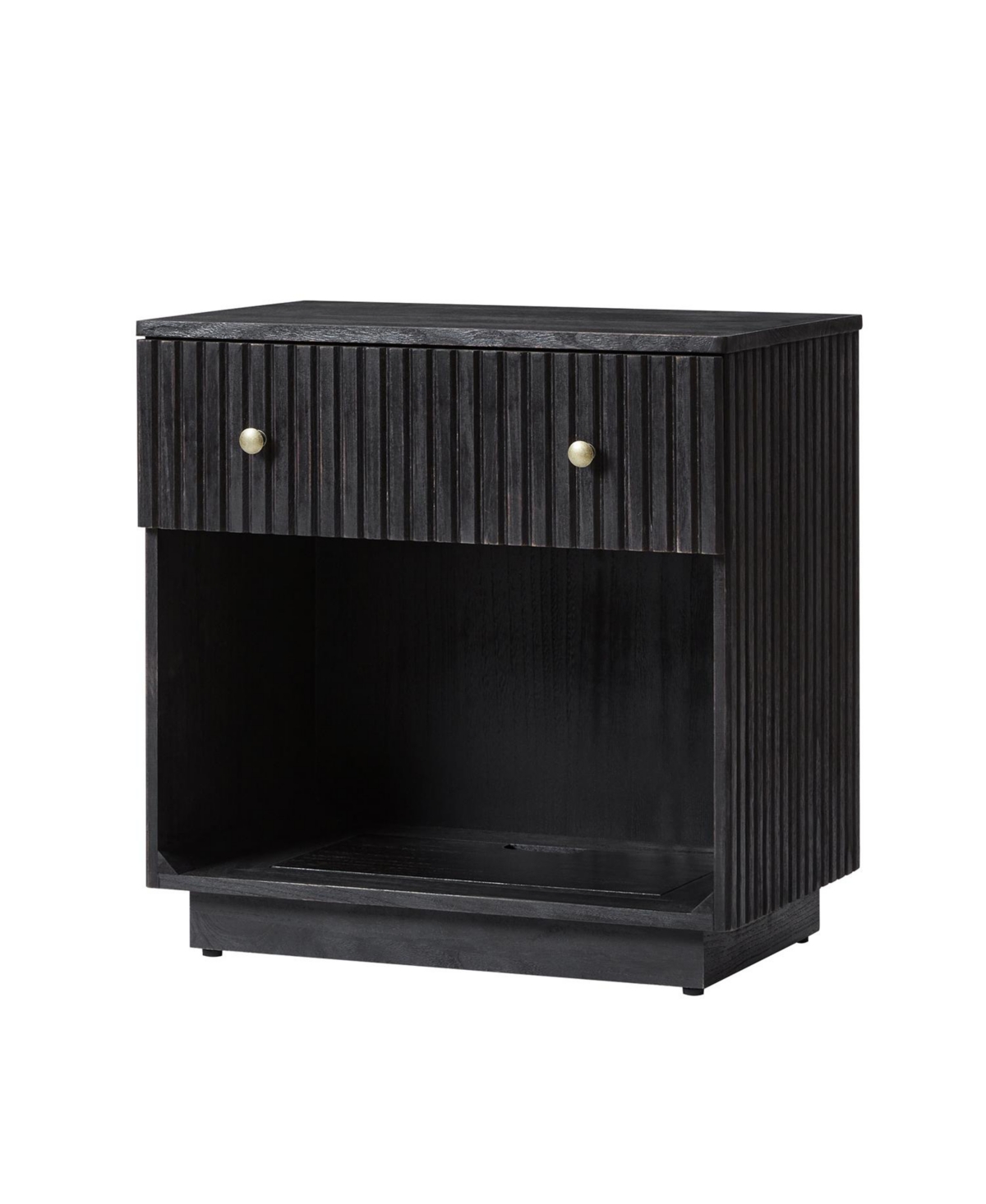 Click here for Lolita 1-Drawer Nightstand - Charcoal prices