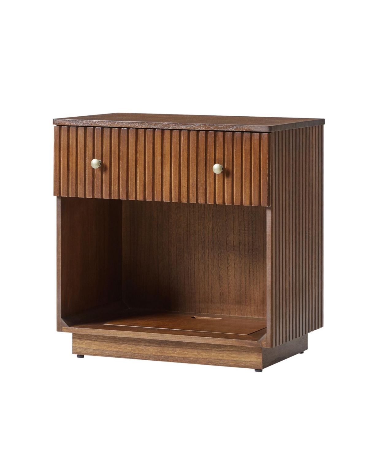 Click here for Lolita 1-Drawer Nightstand - Walnut prices