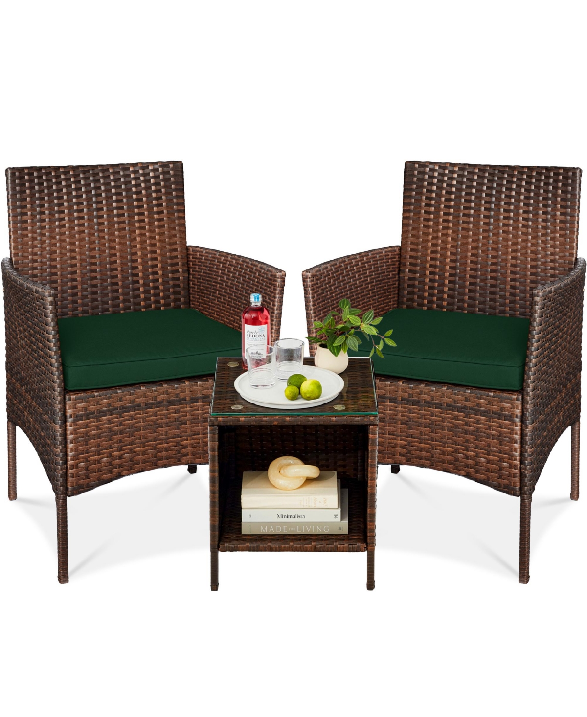 Click here for Best Choice Products 3-Piece Outdoor Wicker Conver... prices