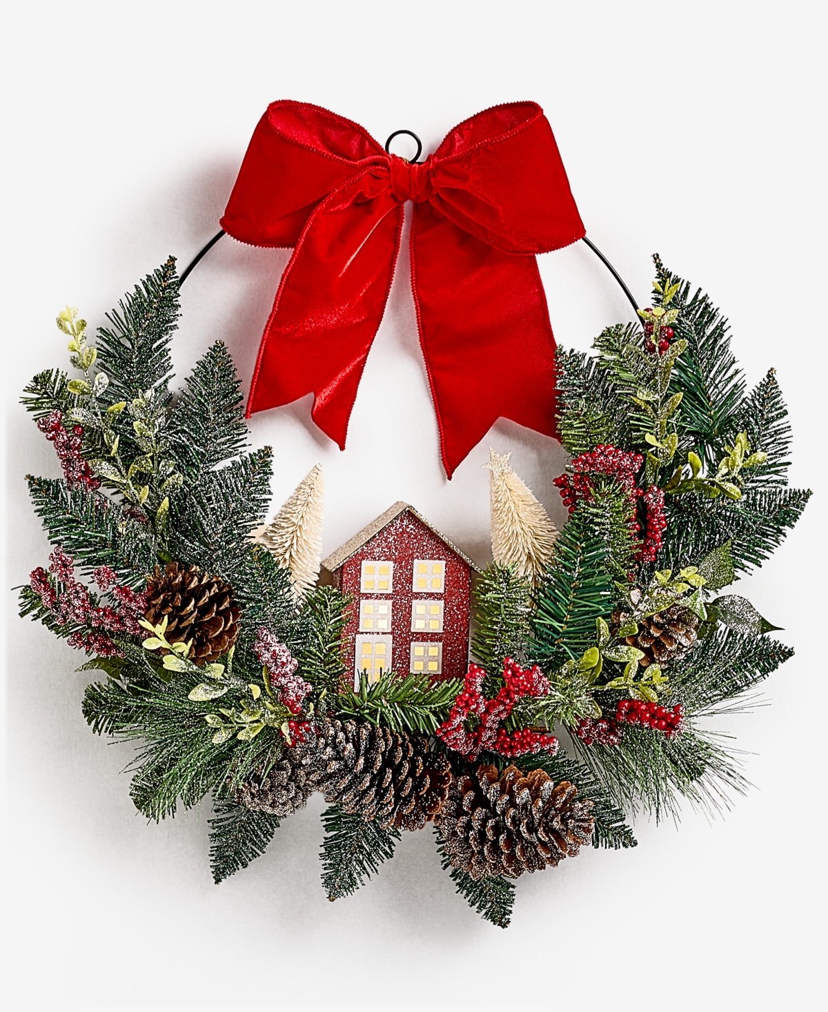 Click here for Holiday Lane Heritage House in Greenery Half Wreat... prices