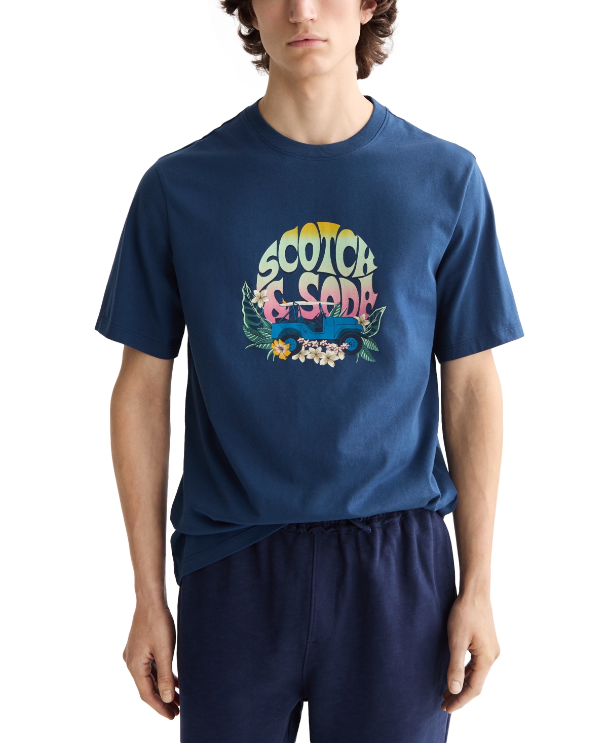 Click here for Scotch & Soda Mens Regular-Fit Graphic T-Shirt - I... prices