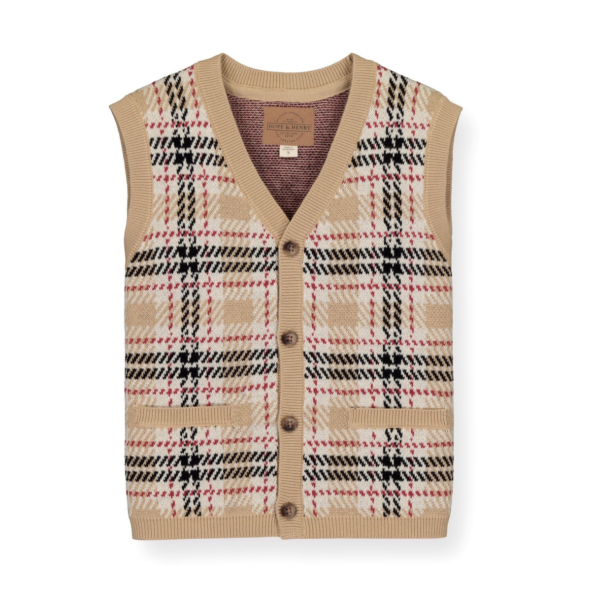 Click here for Hope & Henry Baby Boys V-Neck Button Front Sweater... prices