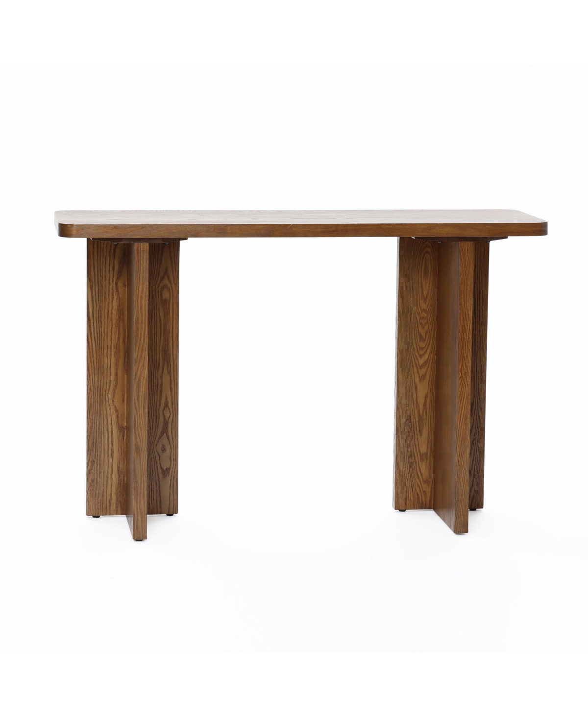 Click here for LuxenHome 46-Inch Wide Wood Console Table in Walnu... prices
