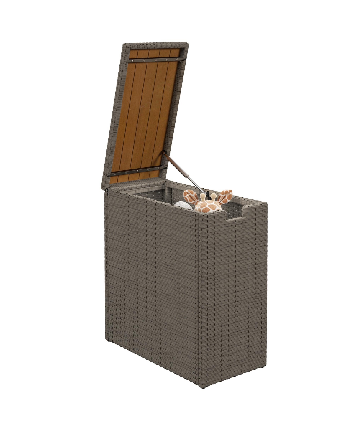 Click here for Outsunny 17 Gallon Wicker Deck Box  Small Outdoor... prices