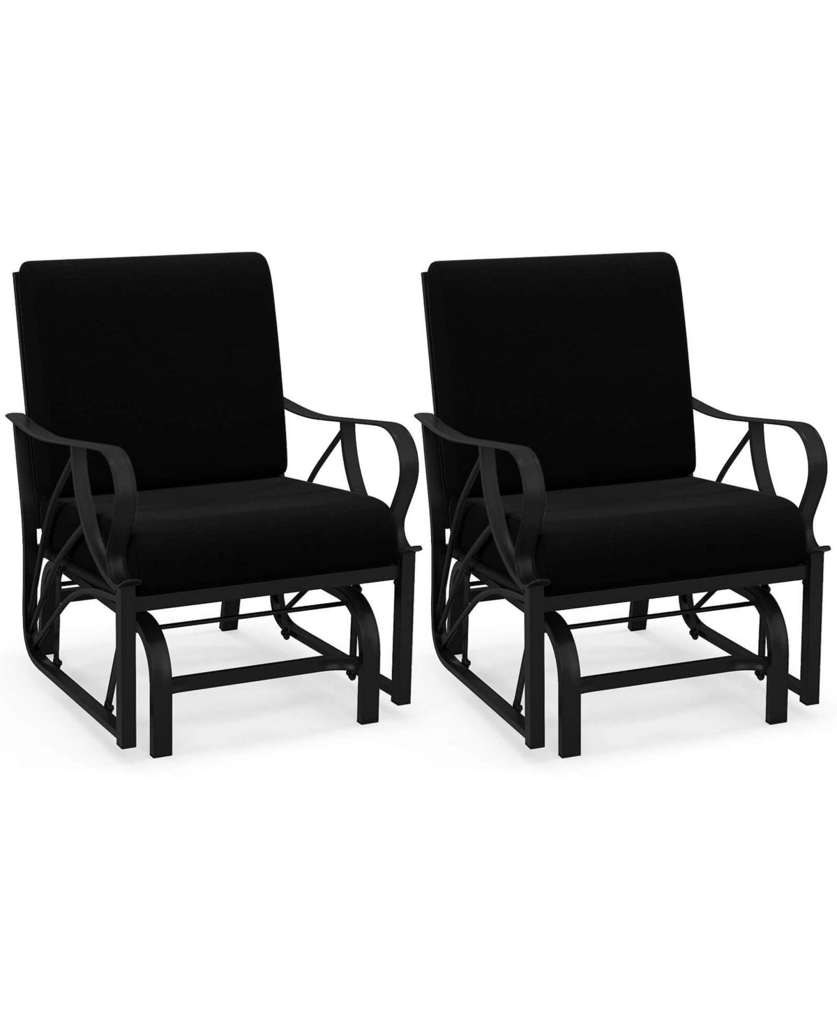 Click here for 2 Pcs Patio Rocking Chair with Cushion Heavy-Duty... prices