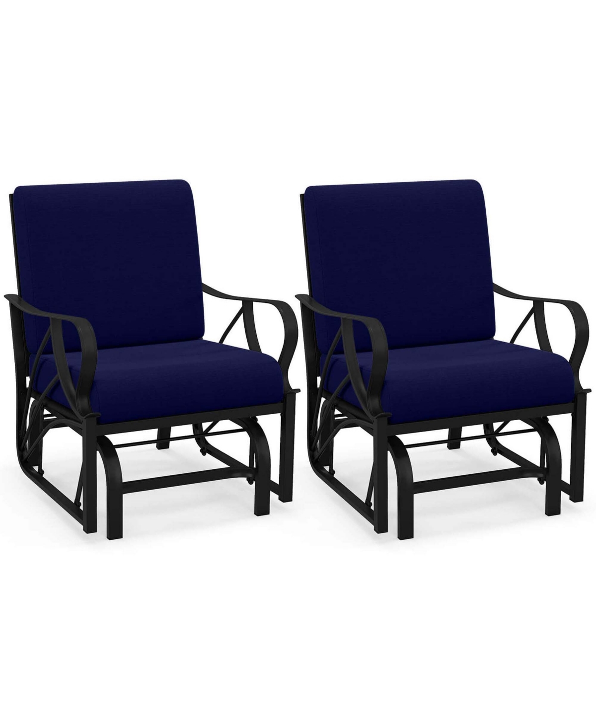 Click here for 2 Pcs Patio Rocking Chair with Cushion Heavy-Duty... prices