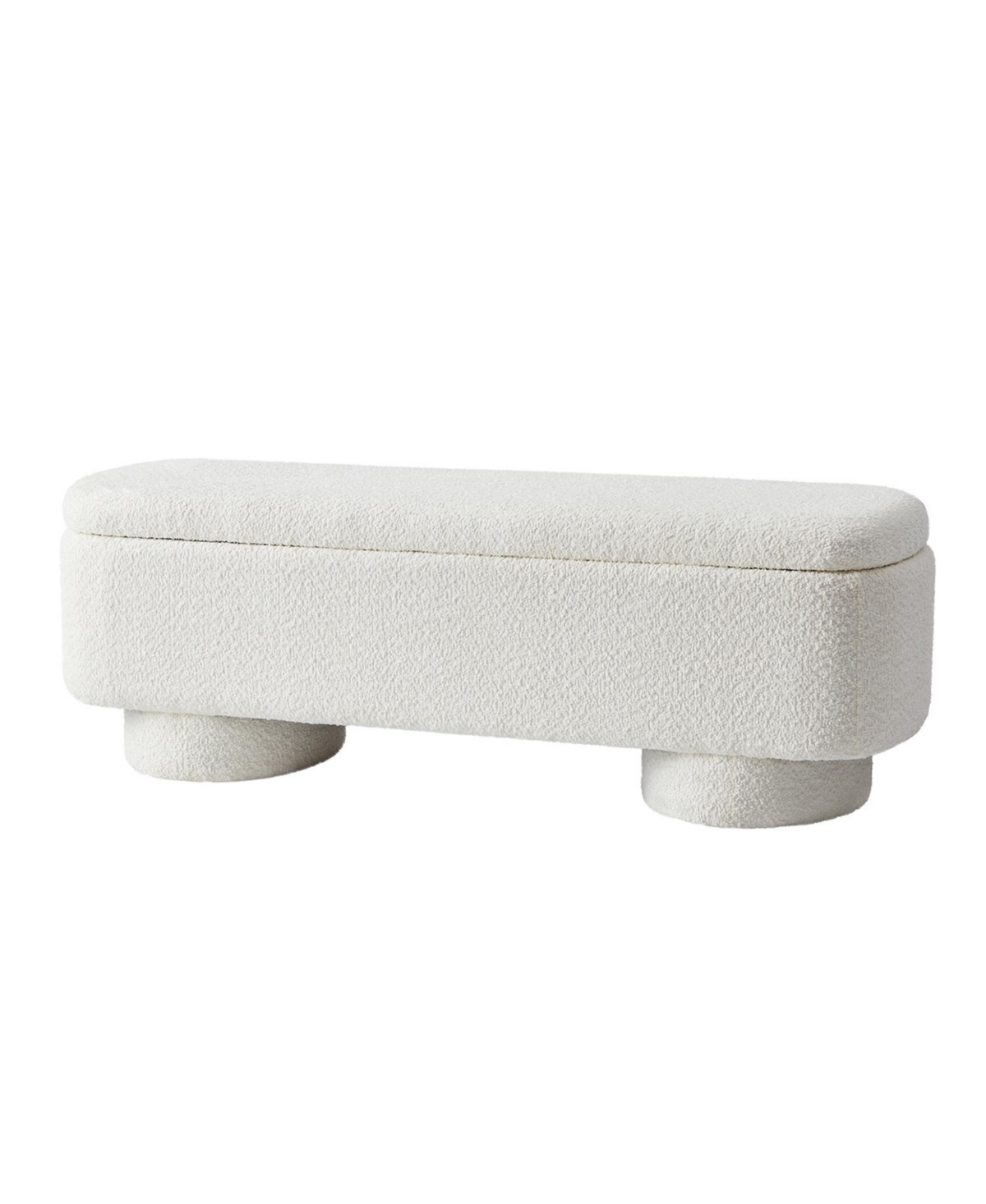 Click here for Noemi Modern Storage Bench with Boucle Fabric - Be... prices