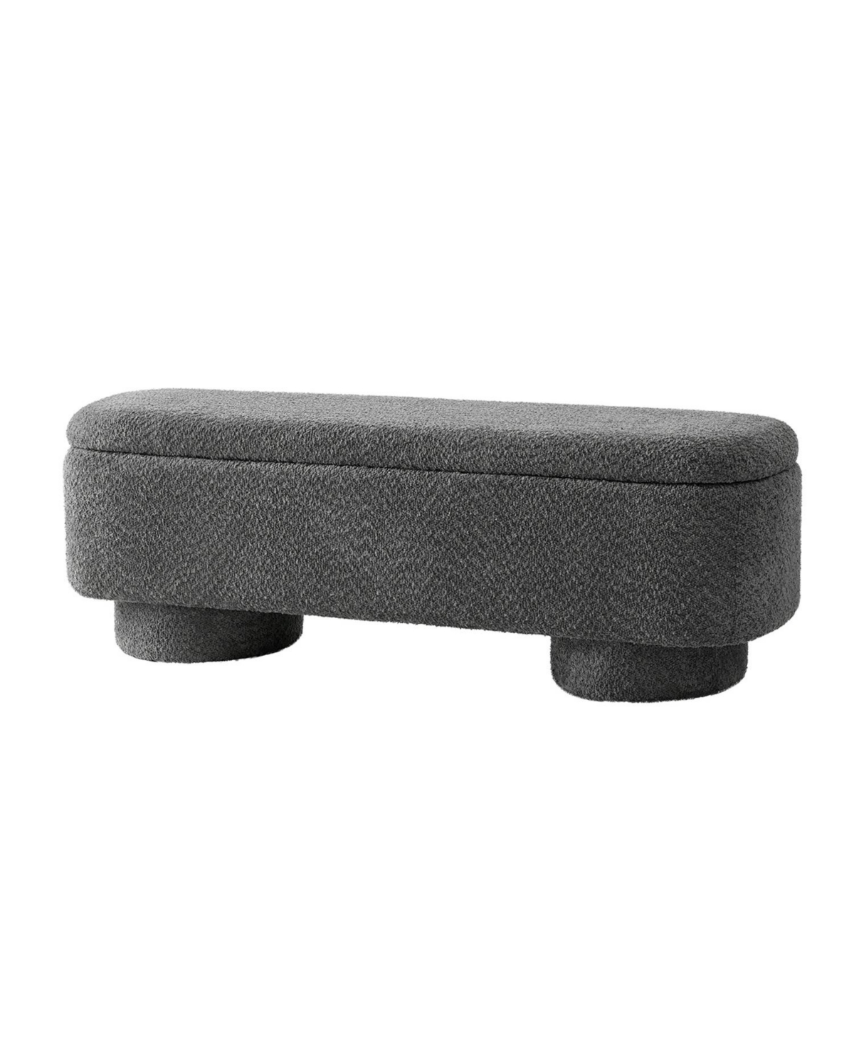 Click here for Noemi Modern Storage Bench with Boucle Fabric - Gr... prices
