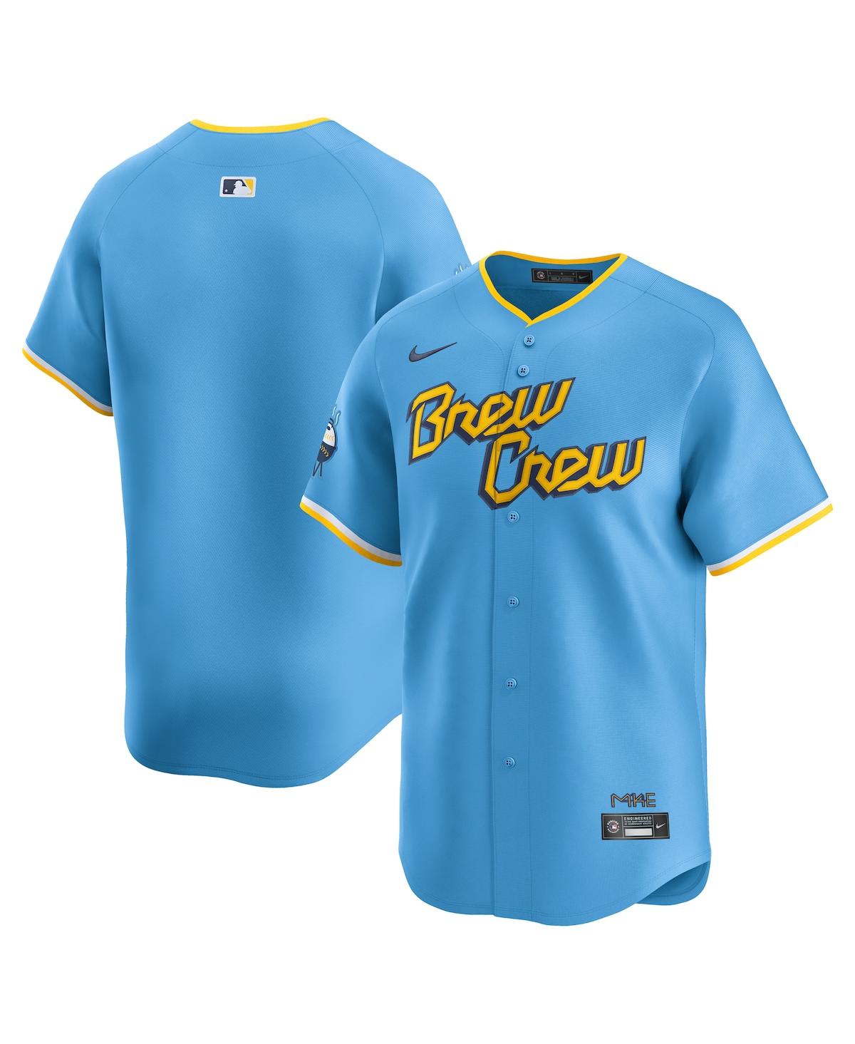Click here for Nike Mens Light Blue Milwaukee Brewers City Connec... prices