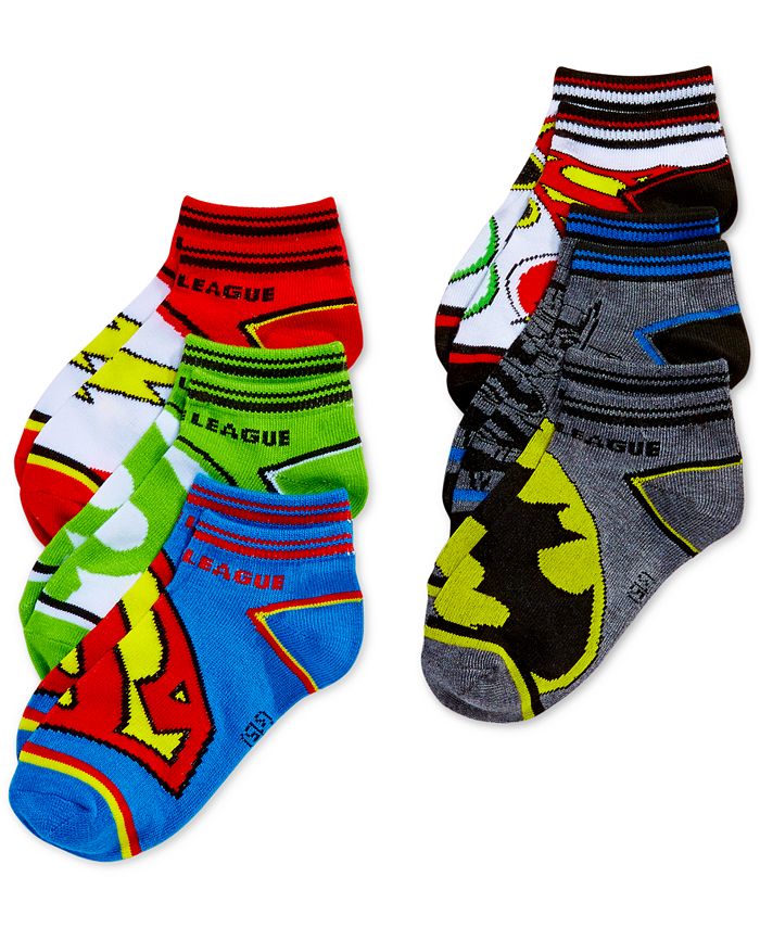 DC Comics Justice League Sock Set, 6-Pk., Little Boys & Big Boys - Macy's