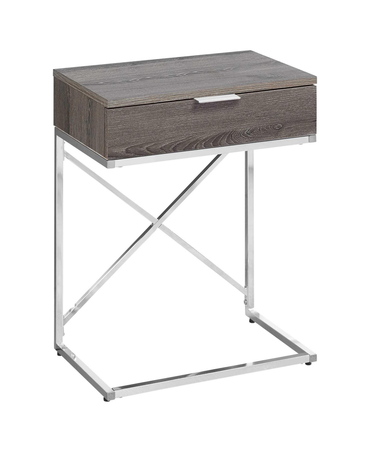 Click here for Industrial Wood and Metal End Table with Drawer &#... prices