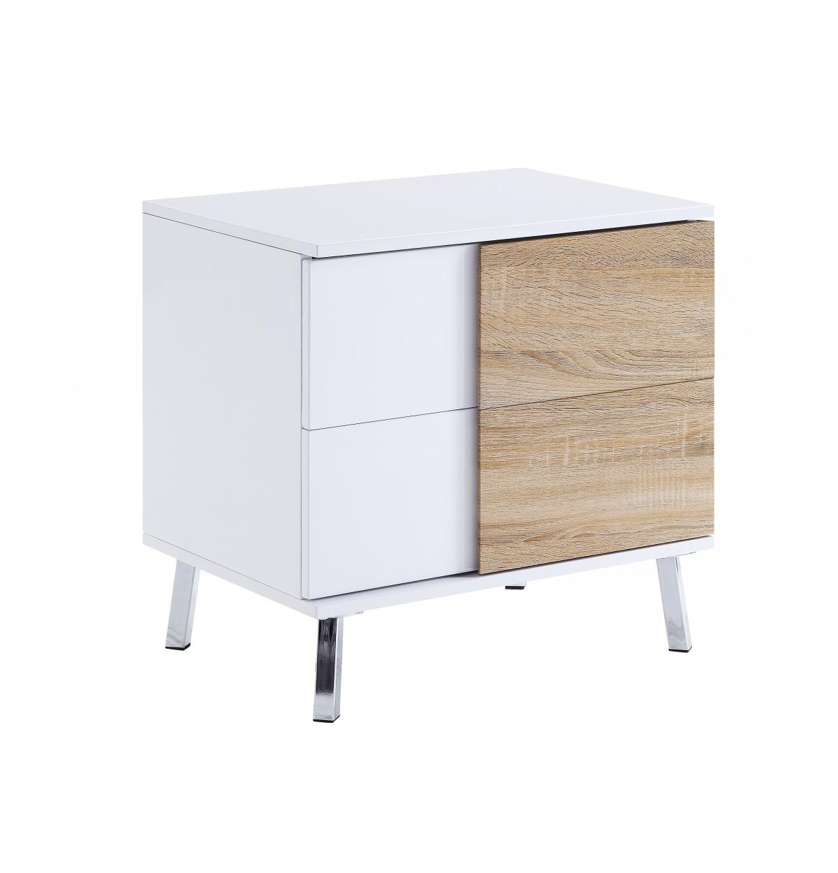 Click here for Modern Wood Look Rectangular Side Table with Dual... prices