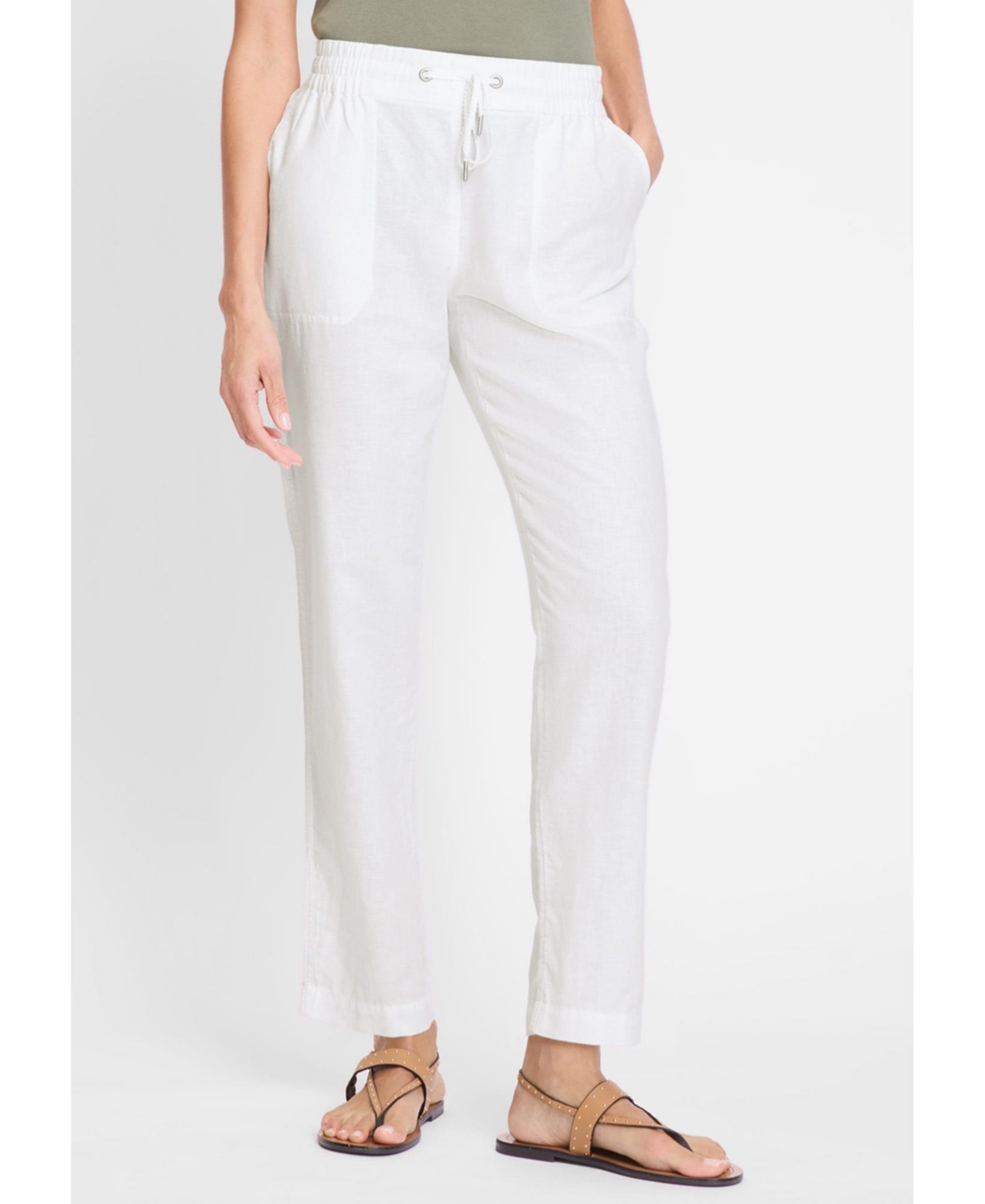 Click here for Olsen Womens Lisa Fit Straight Drawstring Pant - W... prices