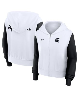 Nike Women's White Michigan State Spartans Cropped Beyond Capability ...