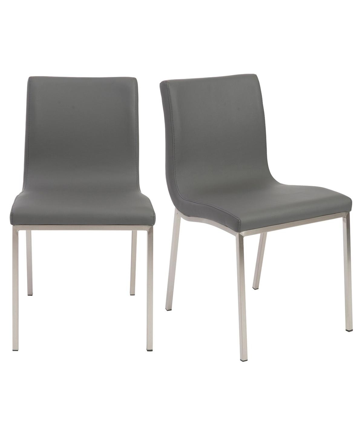 Click here for Upholstered Leather Dining Chairs Set of 2 with Su... prices