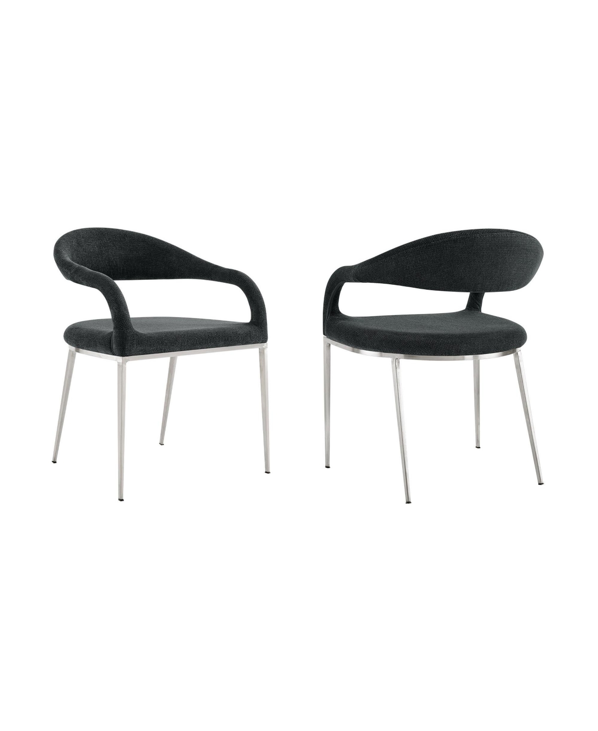 Click here for Modern Open Back Upholstered Dining Arm Chairs &#x... prices