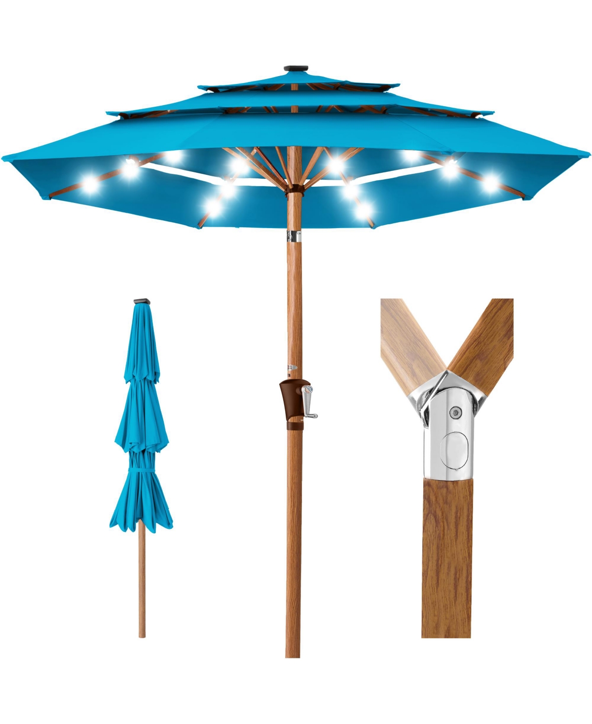 Click here for Best Choice Products Woodgrain Pattern 10ft 3-Tier... prices