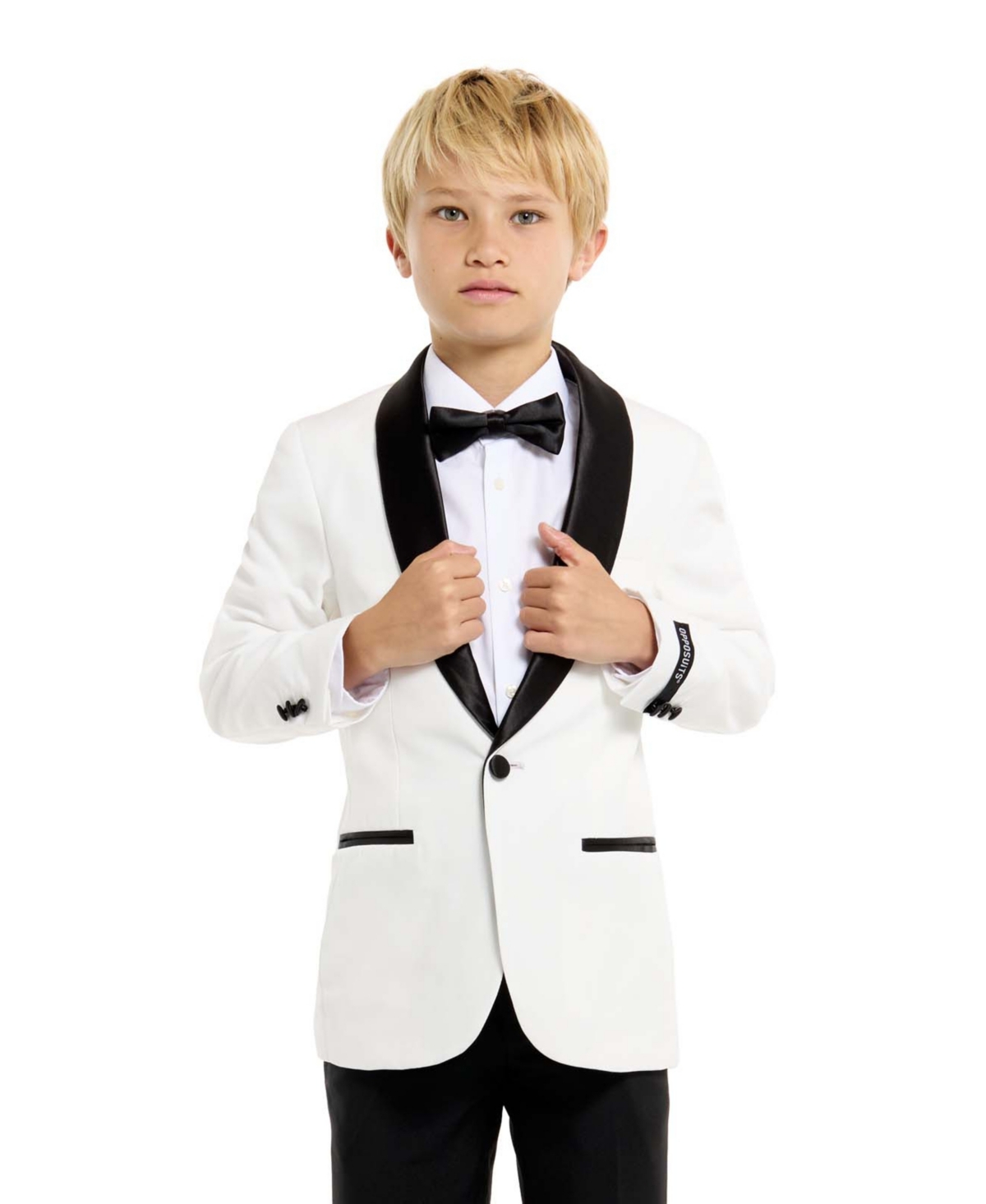 Click here for OppoSuits Big Boys 3-Piece Pearly Solid Tuxedo Set... prices