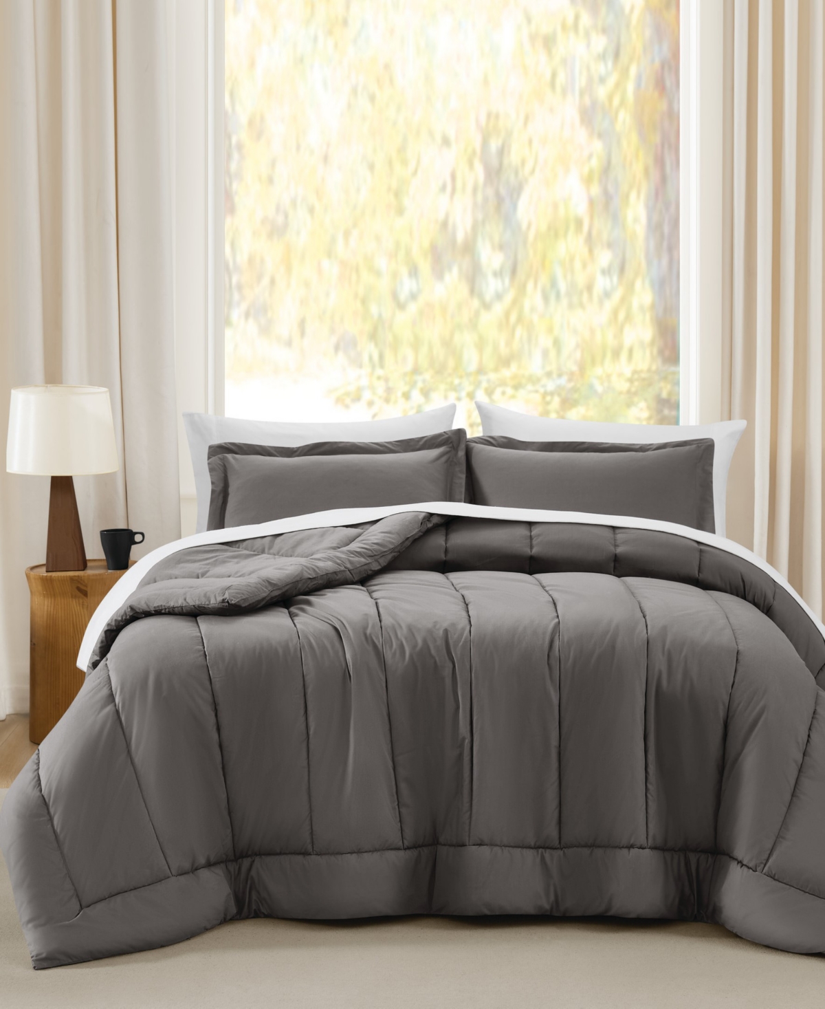 Click here for Brooklyn Loom Oversized Cotton Percale 3-Pc. Comfo... prices