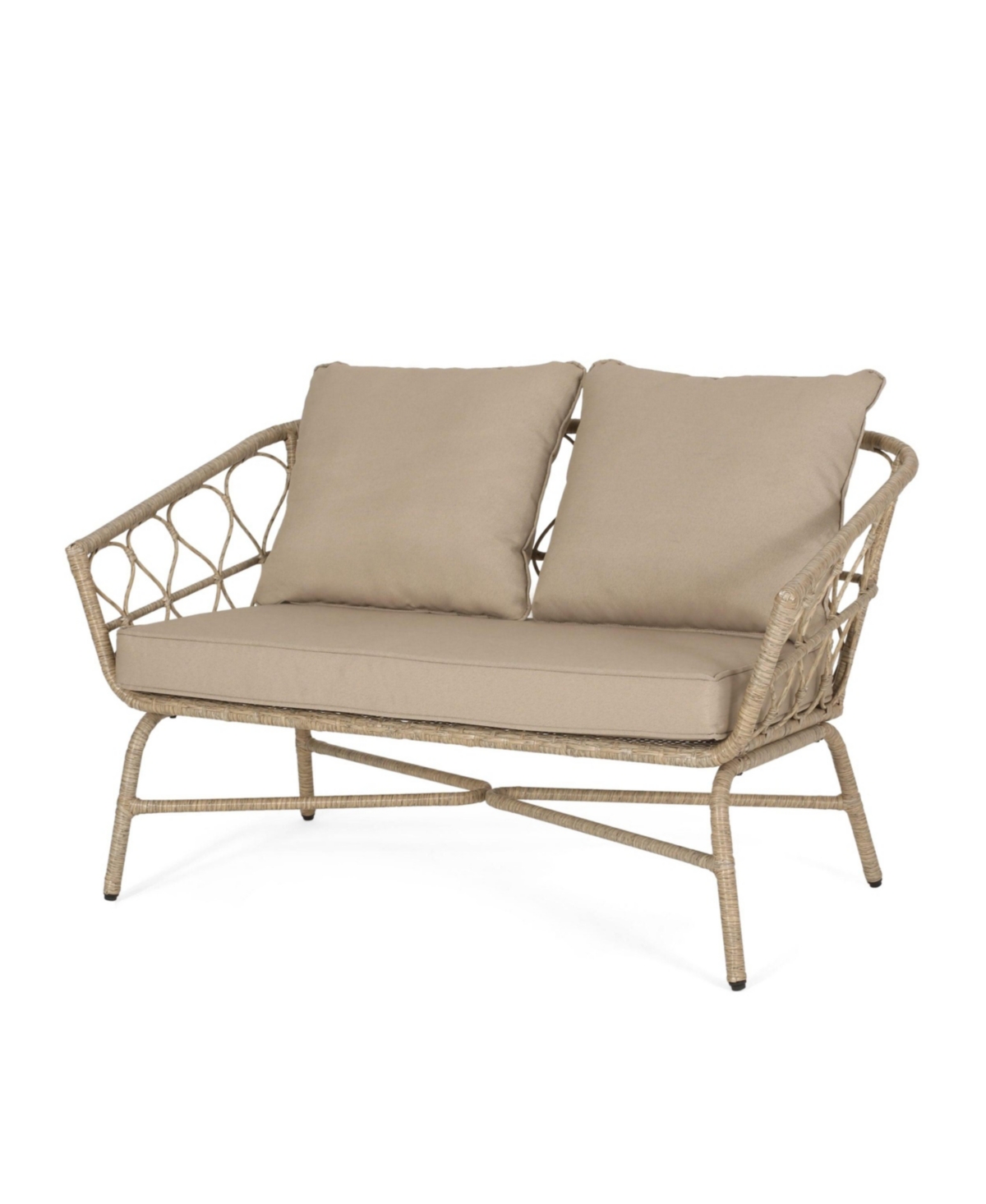 Click here for Outdoor Loveseat  2 Seater Patio Sofa with Wicker... prices