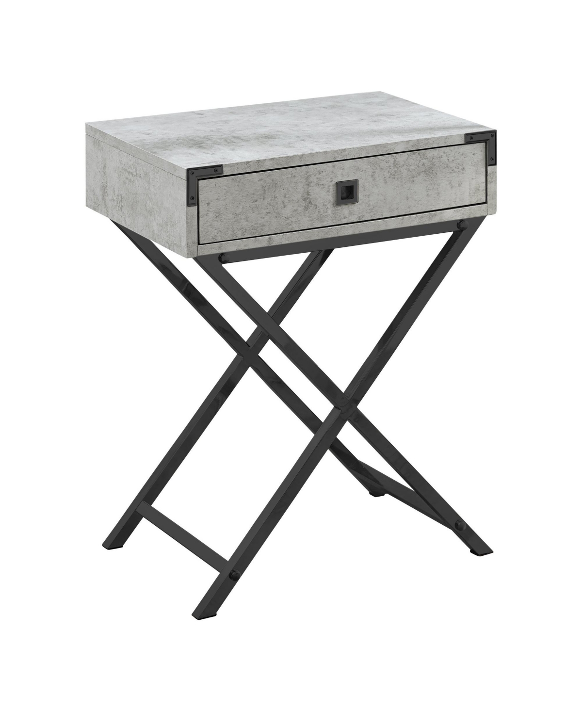 Click here for Rustic Wood and Metal End Table with Drawer ȁ... prices
