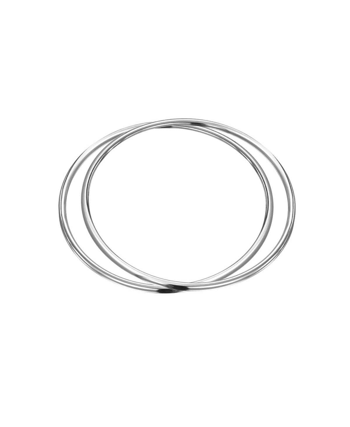 Click here for Bling Jewelry Set of 2 Stackable 3MM Polished Dome... prices
