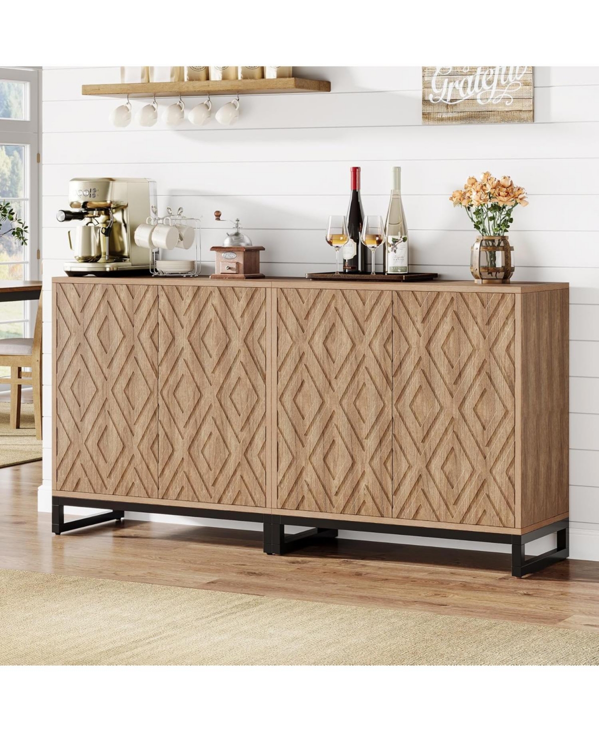 Click here for Tribesigns Sideboard Buffet Cabinet with Storage... prices