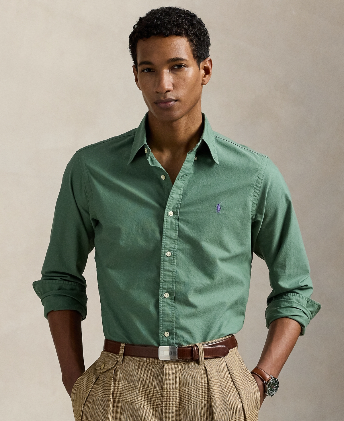 Click here for Polo Ralph Lauren Mens The Iconic Cotton Oxford Sh... prices