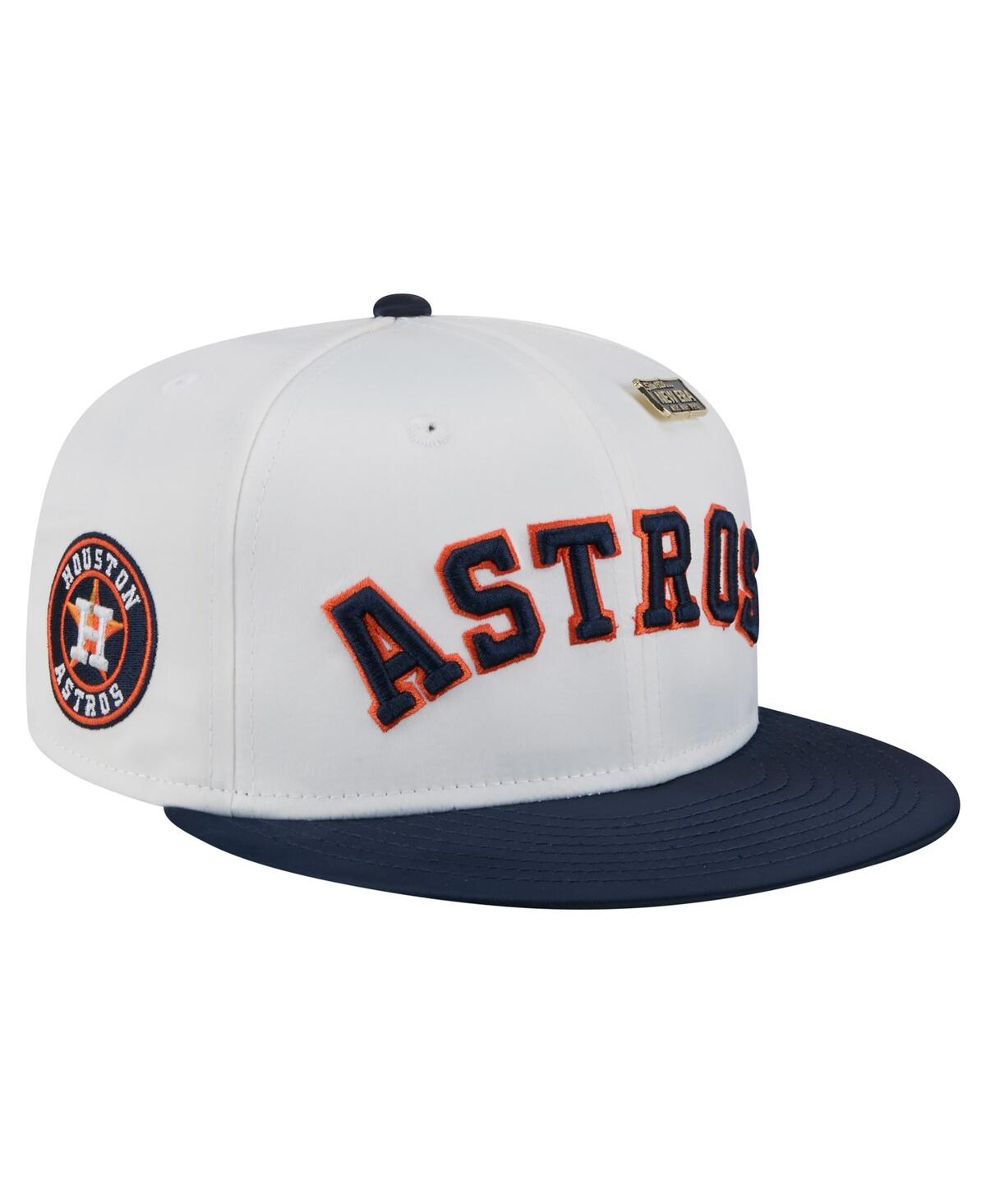 Click here for New Era Mens White/Navy Houston Astros Satin 59FIF... prices