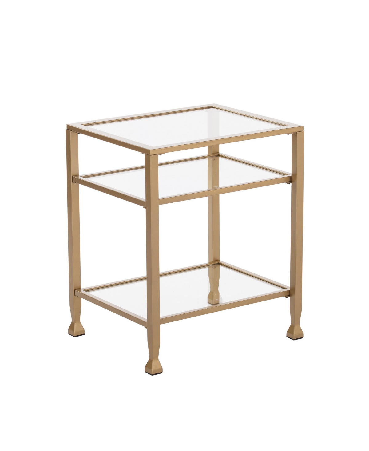 Click here for Stylish Rectangular End Table with Two Shelves for... prices
